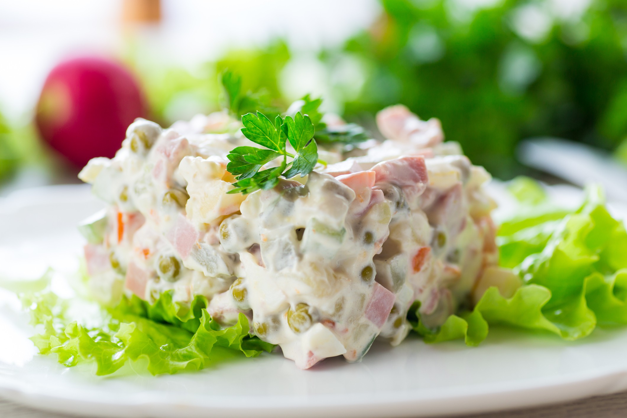 Salată de legume fierte cu maioneză de post | TeMănânc.ro